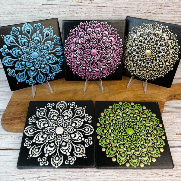 Hand Painted Ceramic Tiles - Etsy