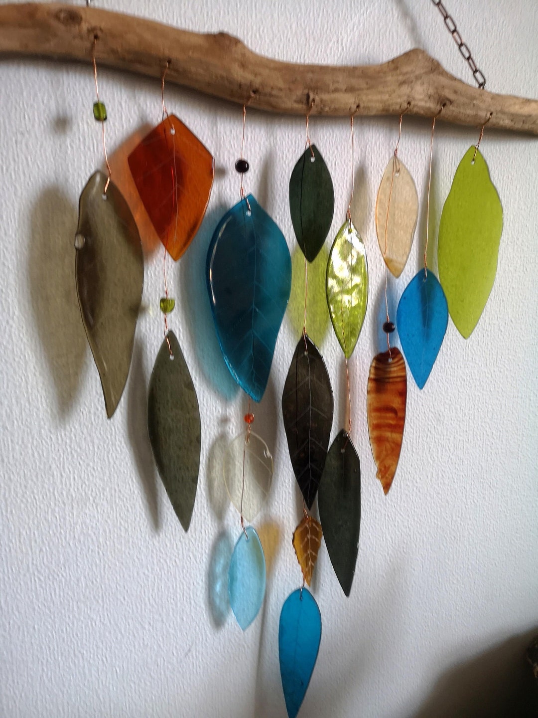 Amazing Sunny Wall Decor, Garden Decor, Glass Wind Chime, Multicolours ...