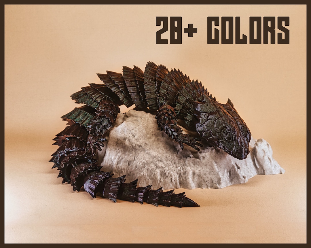 Armadillo Lizard - 20+ Colors to Choose From - Articulated Articulating ...