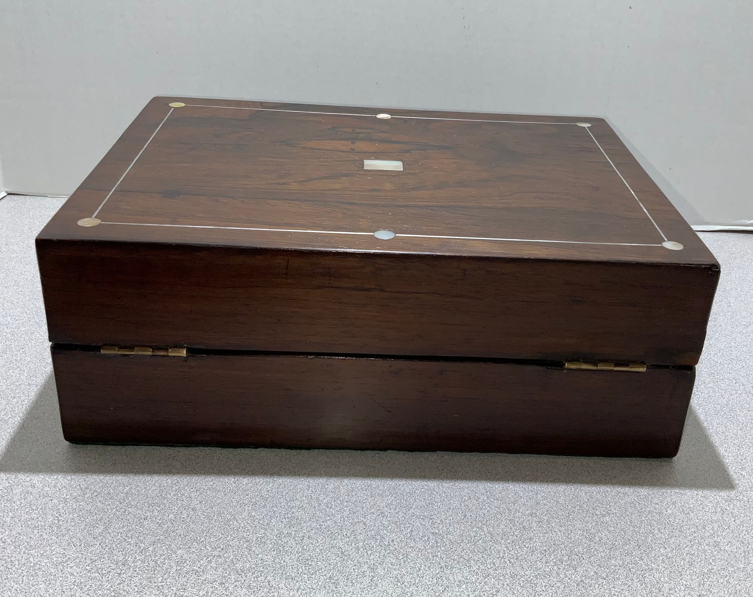 Beautiful Antique Vintage Wooden Writing Box Writer's Box in Rosewood ...