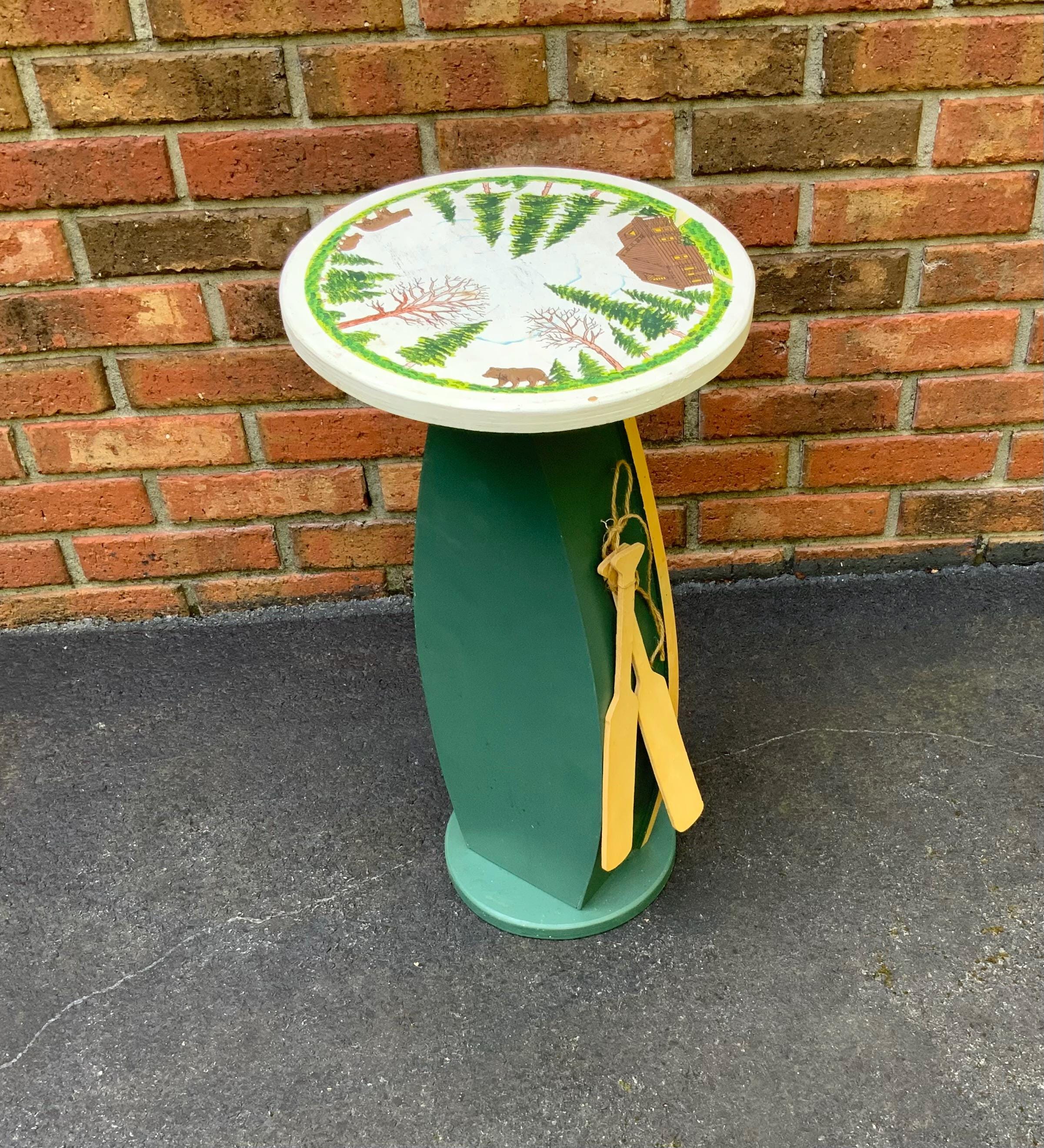 Beautiful Boat Pedestal End Table With Storage Shelves - Etsy