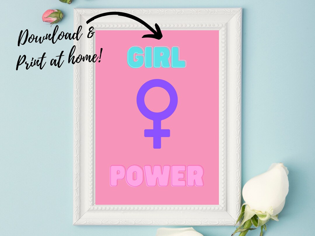 Girl Power Feminist Art Print Modern Art Women's Print Wall Art Poster ...