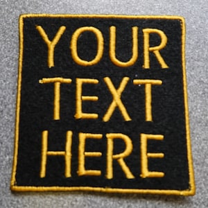 Personalised Embroidered Felt Patches - Etsy UK