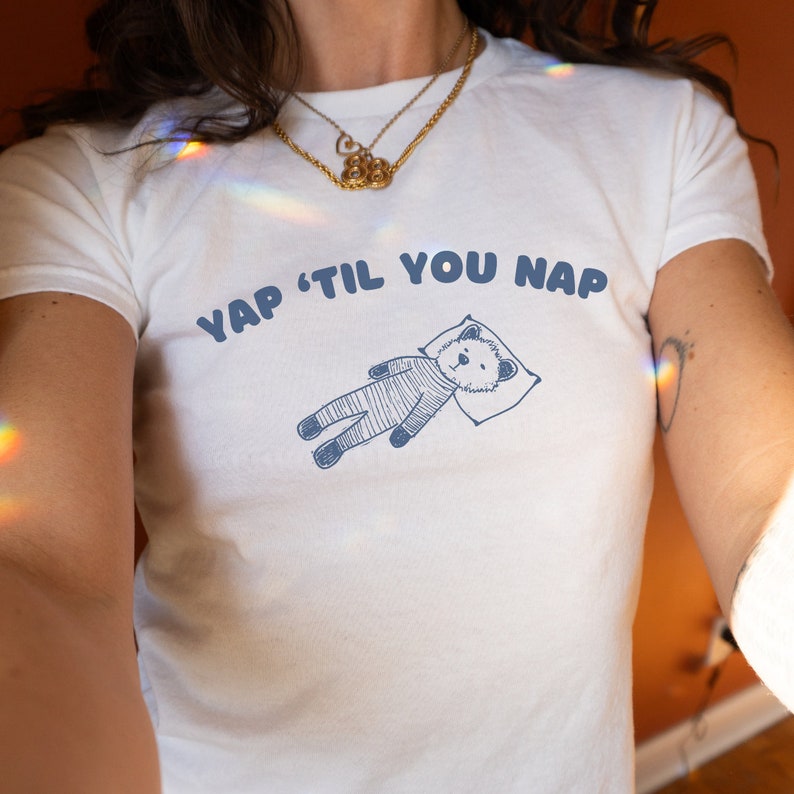 Yap Nap Certified Yapper Girly Shirt | Funny Y2K Meme Shirt | Gift for ...