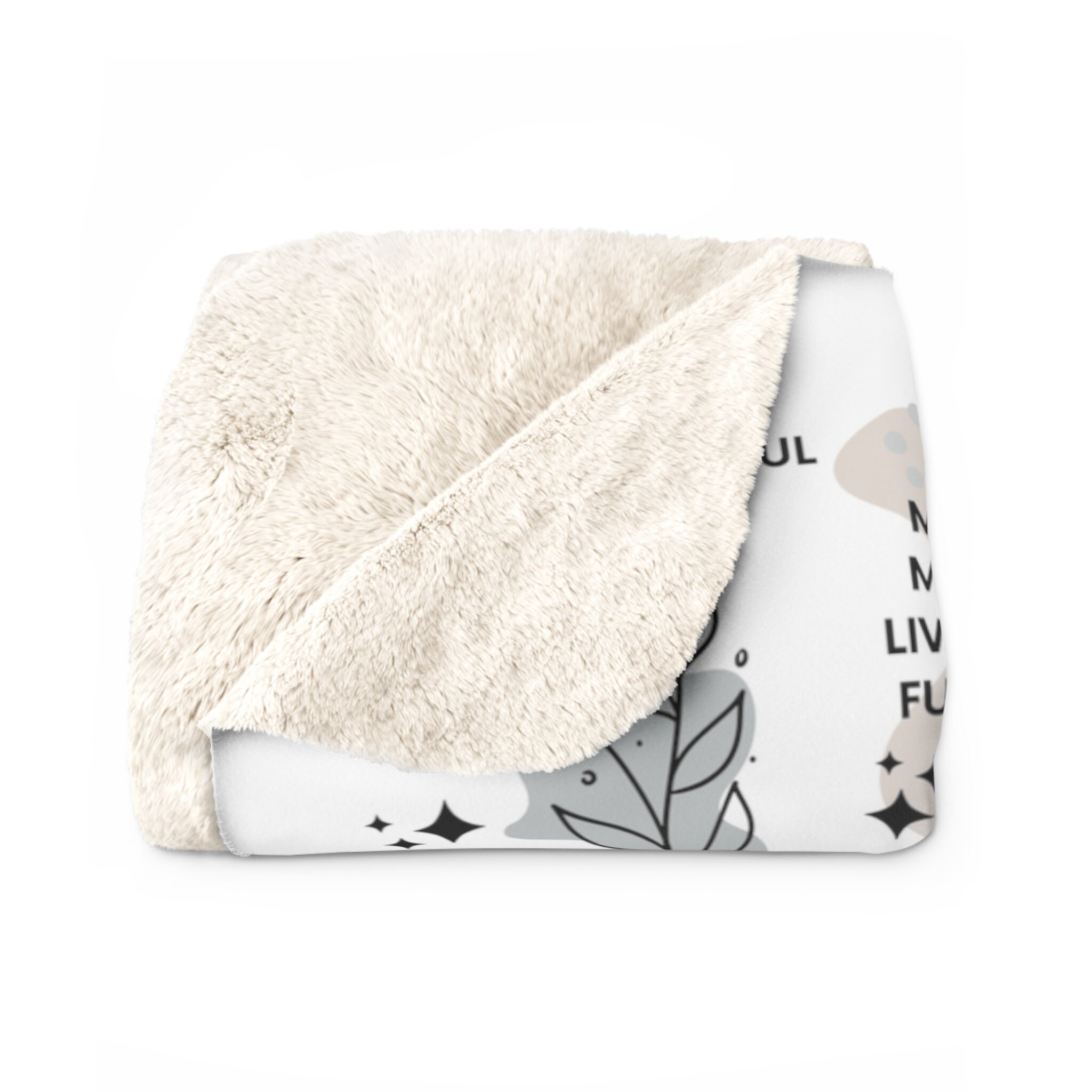 Sweary Affirmations Sherpa Blanket, Tough Love Sassy Motivational ...