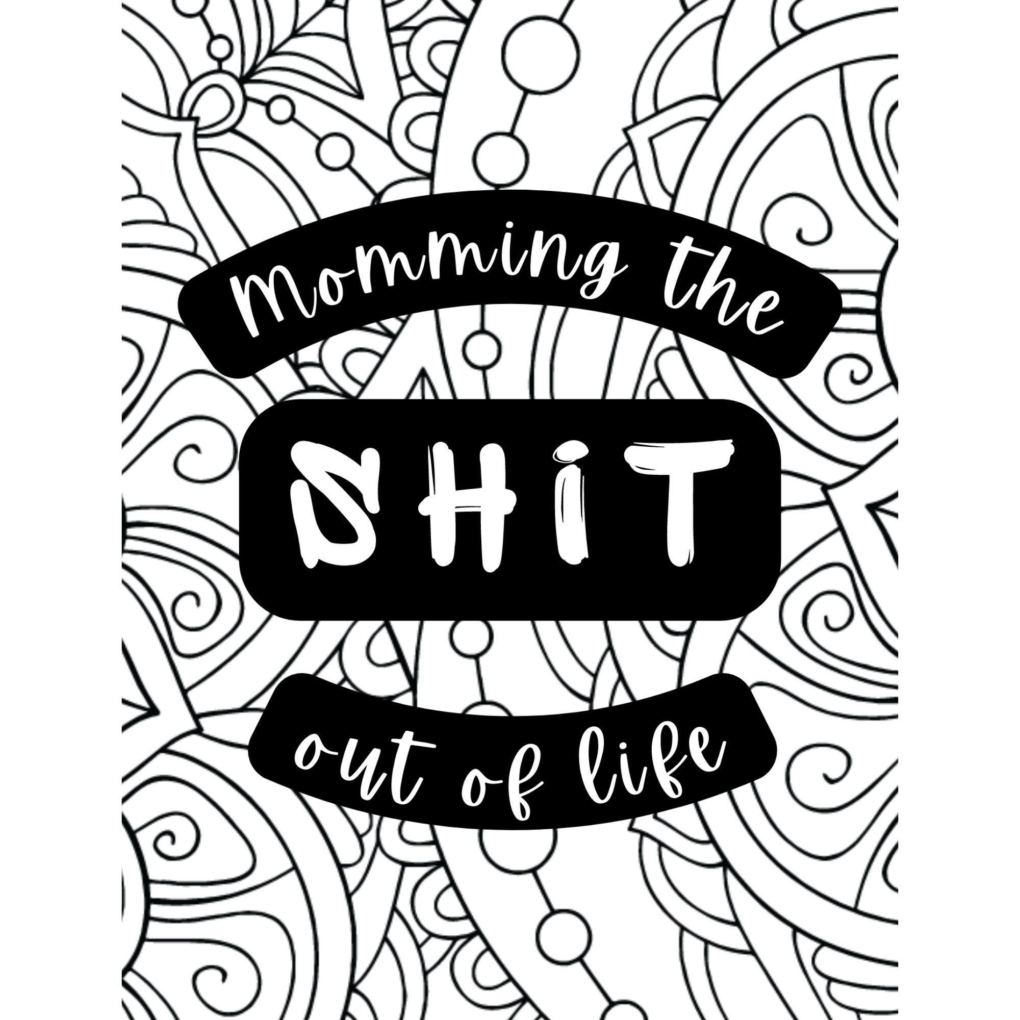 20 Coloring Pages PLUS BONUS SHEET Printable Adult Swear Words Coloring ...