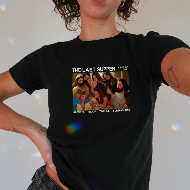 RHOSLC the Last Supper in Bermuda Portrait Y2K Baby Tee, Bravo Fans ...