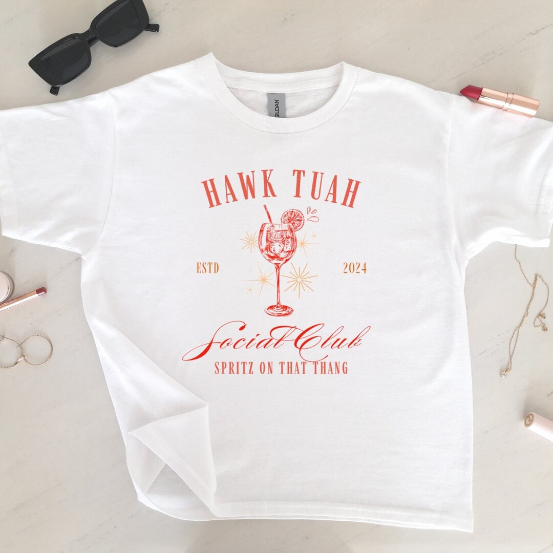 Hawk Tuah Aperol Spritz Social Club Baby Tee Holy Aperoli Aperol Drink ...