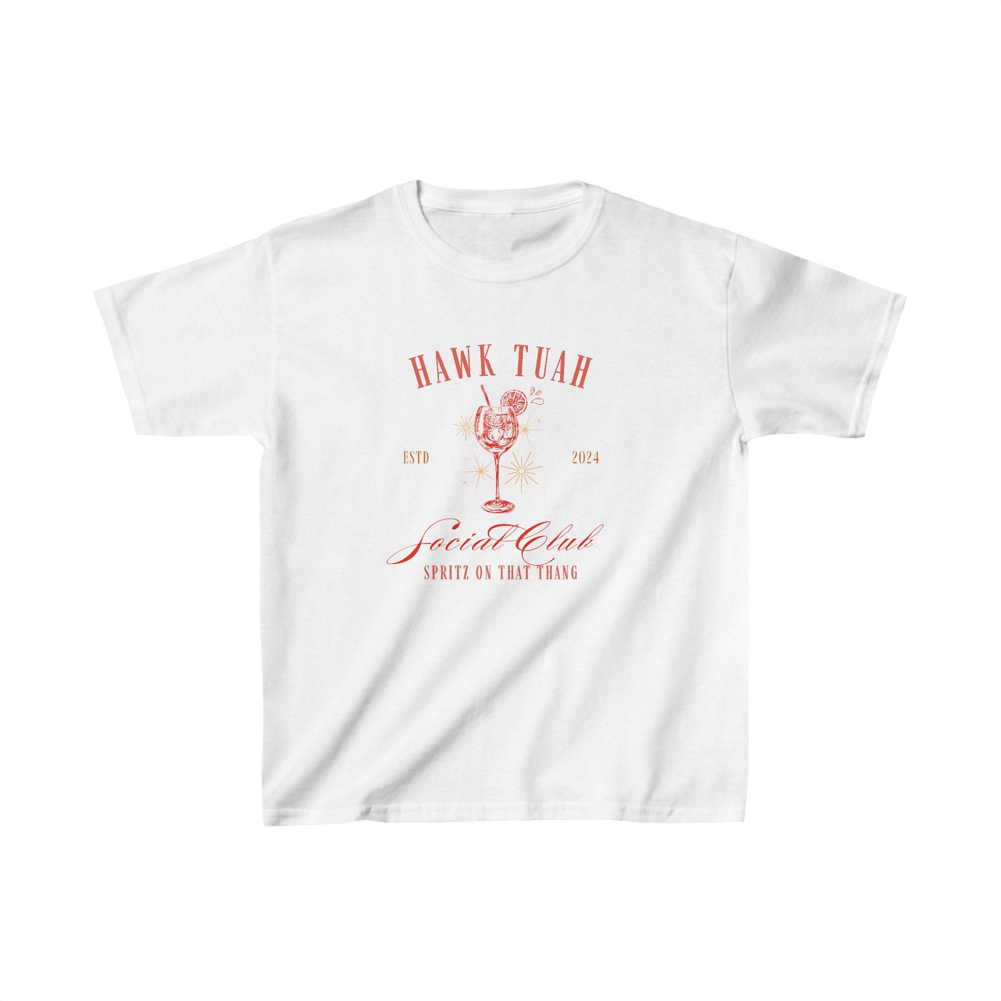 Hawk Tuah Aperol Spritz Social Club Baby Tee Holy Aperoli Aperol Drink ...