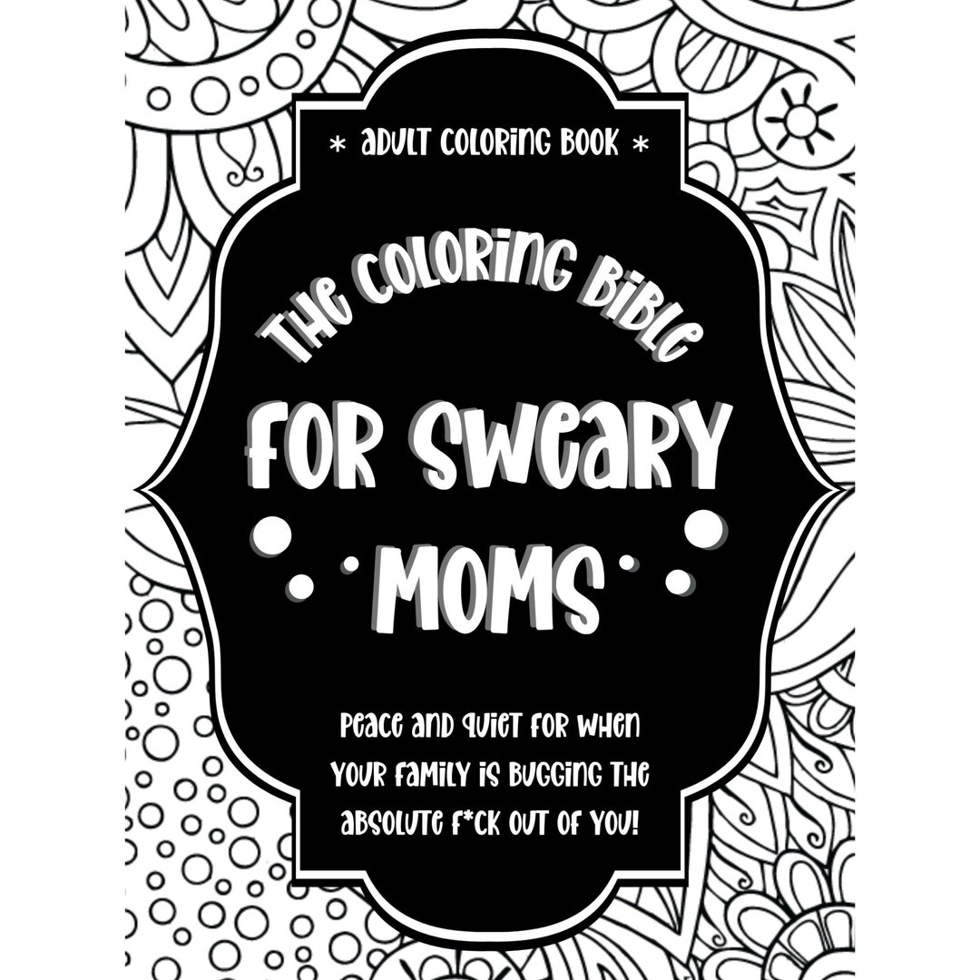 20 Coloring Pages PLUS BONUS SHEET Printable Adult Swear Words Coloring ...