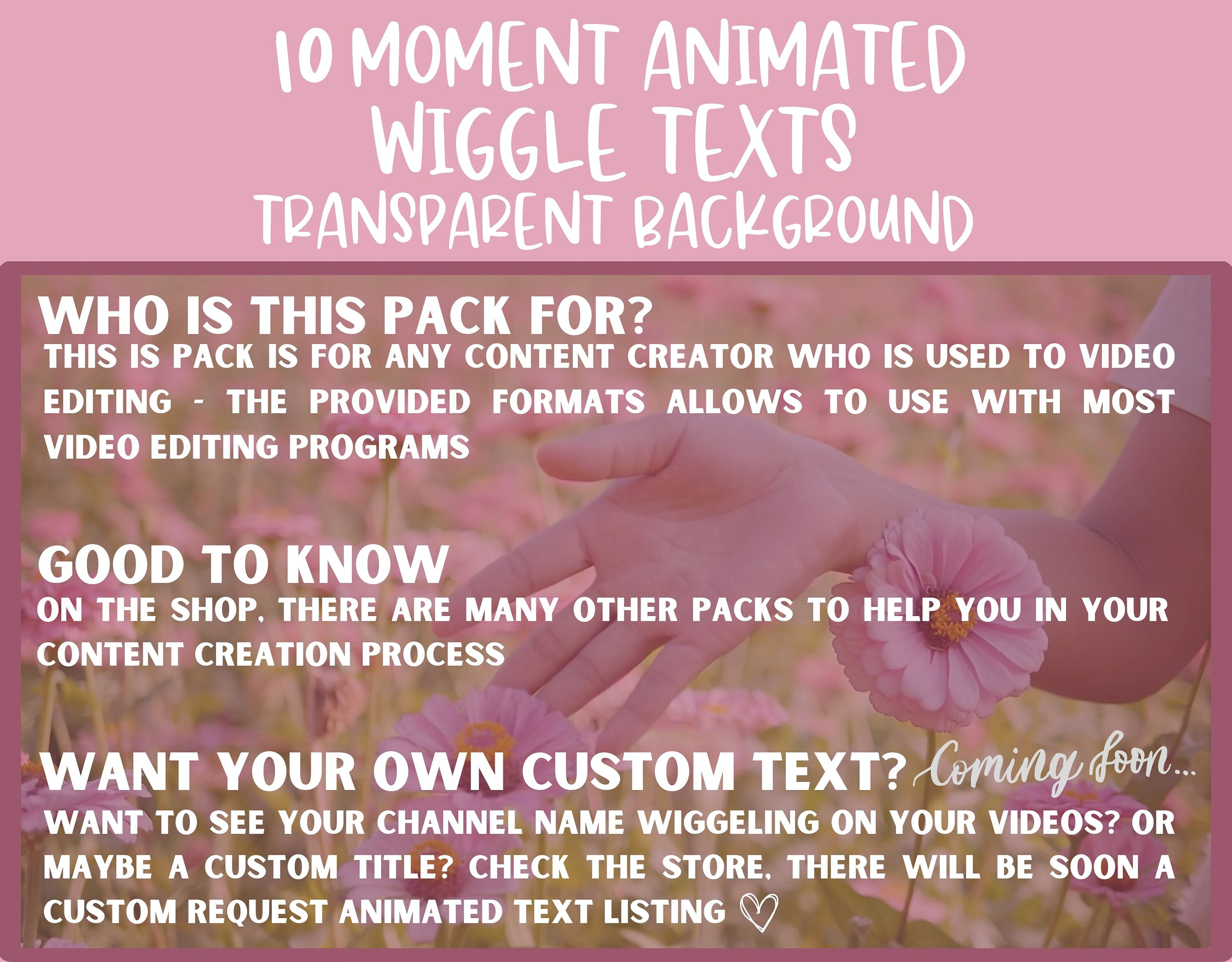 10 Animated Hand Drawn Wiggle Texts Starry Effect Transparent ...