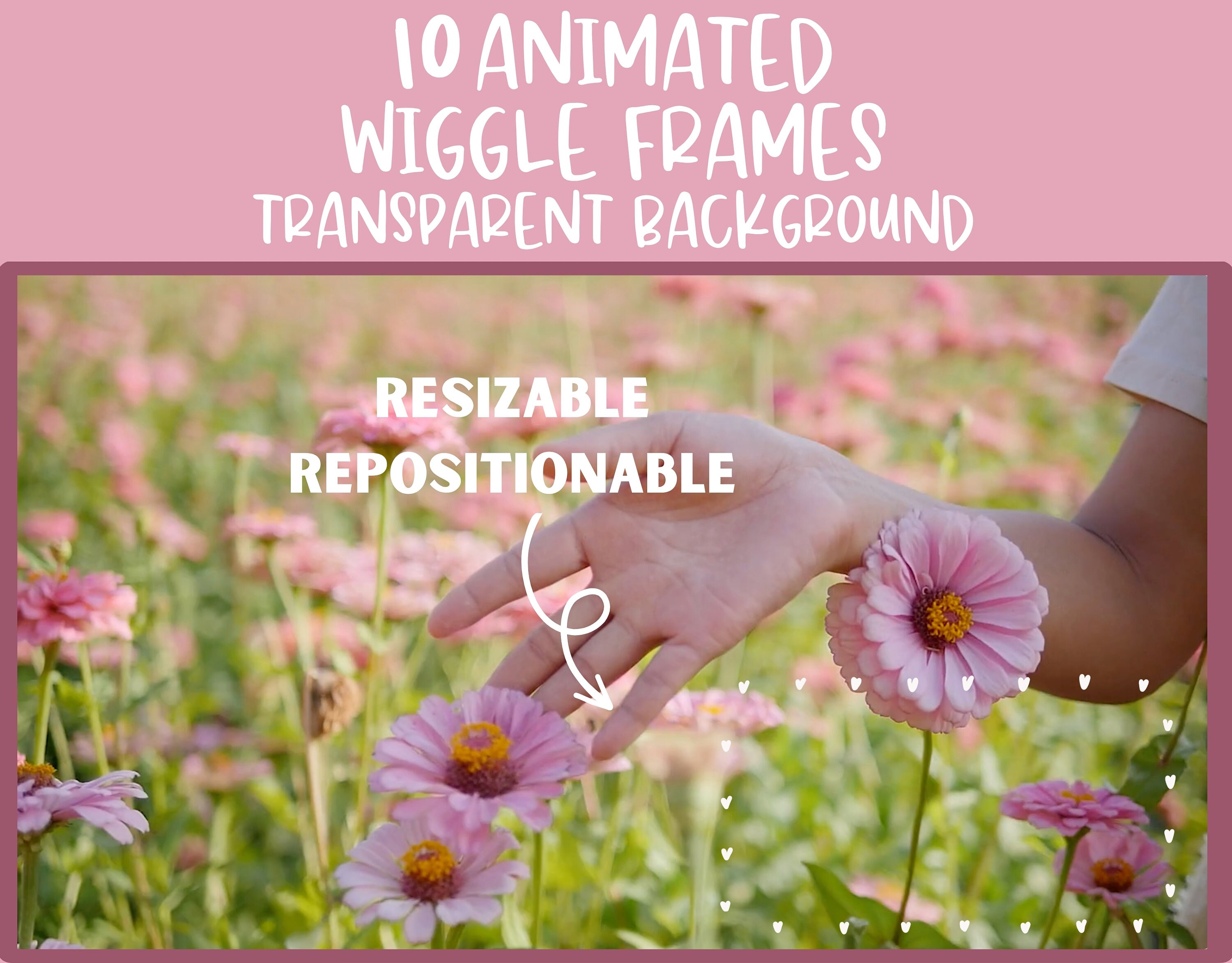 10 Animated Hand Drawn Wiggle Frames Transparent Background for Youtube ...