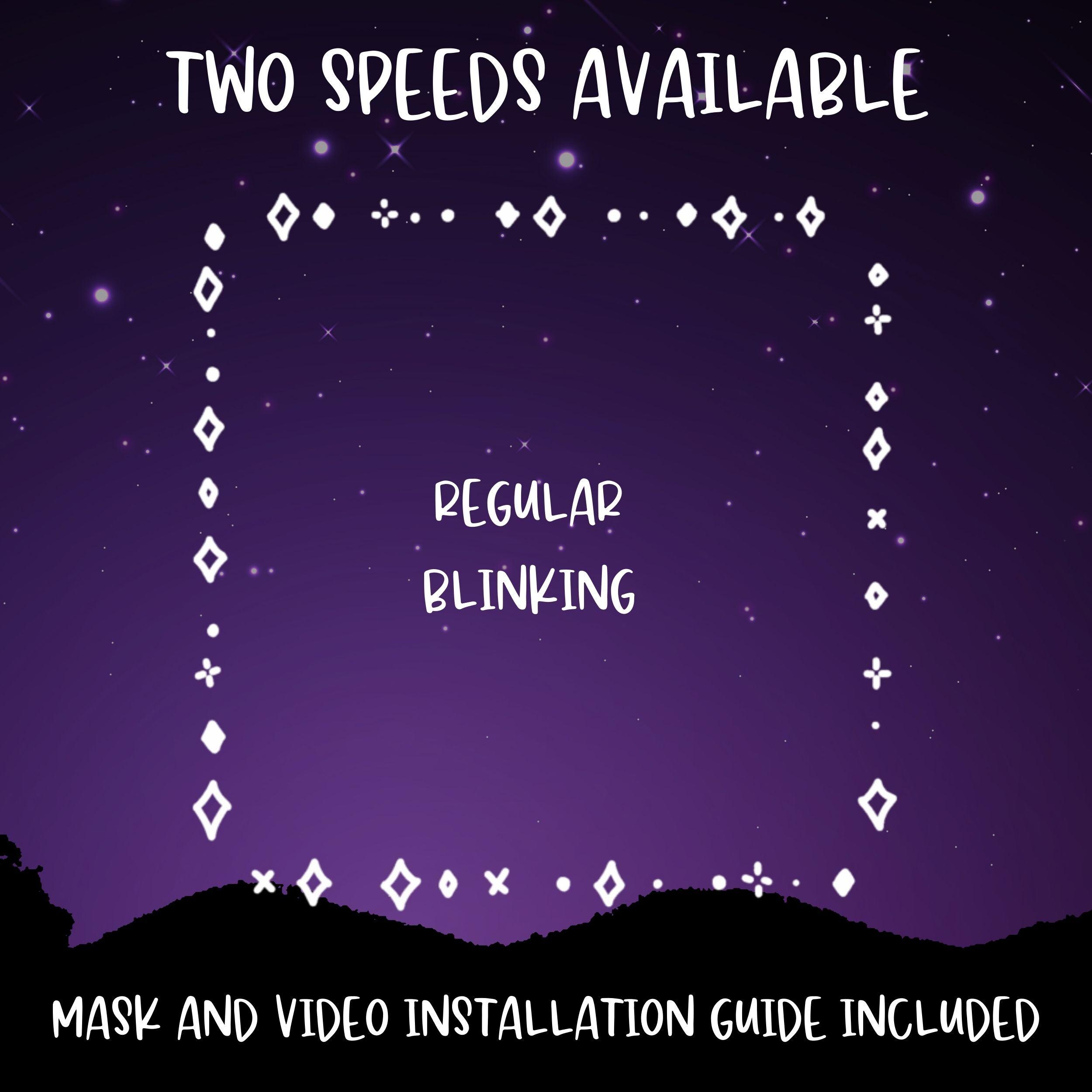 Webcam Overlay Starry Animated Frame for Streaming in Square Format - Etsy