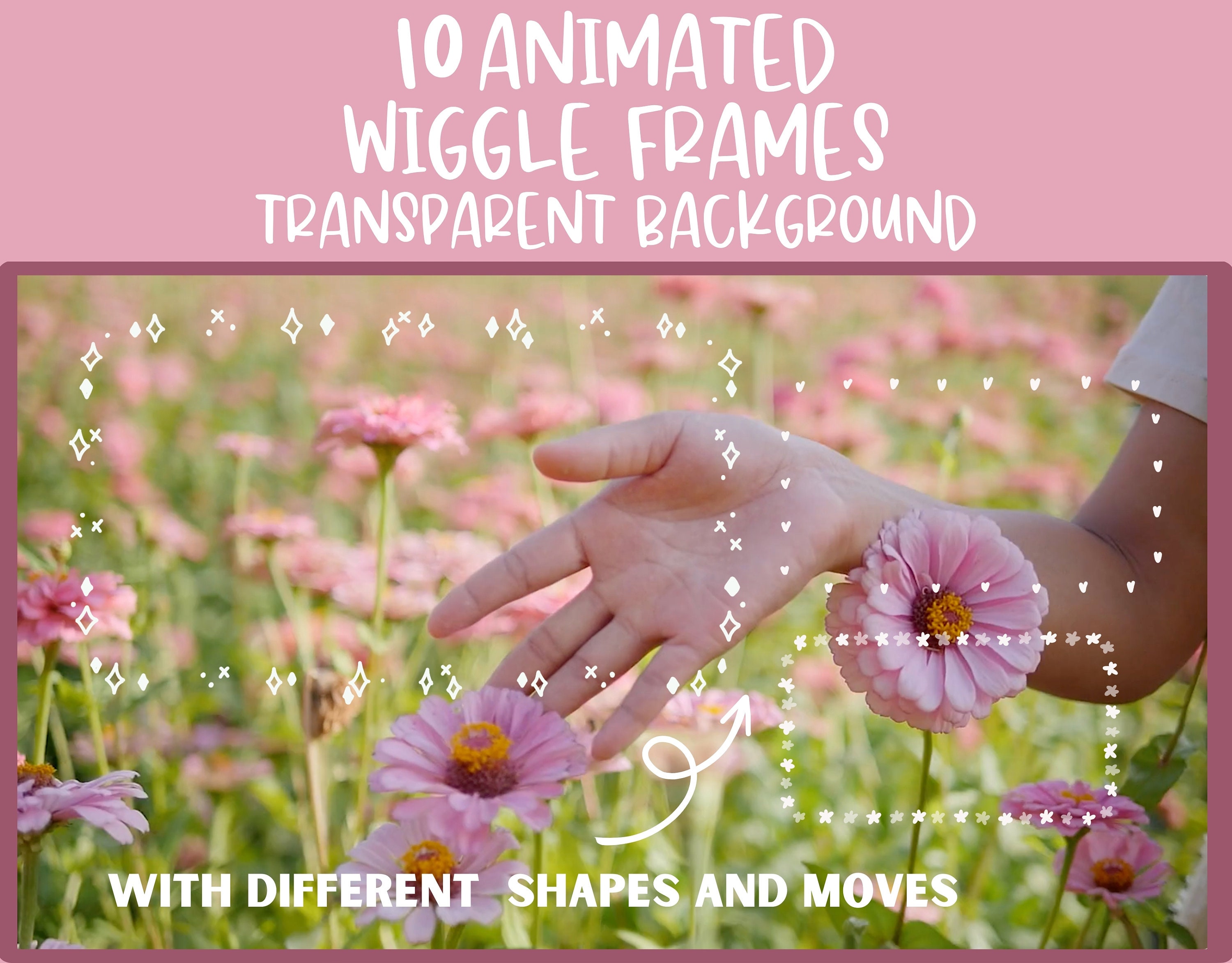 10 Animated Hand Drawn Wiggle Frames Transparent Background for Youtube ...