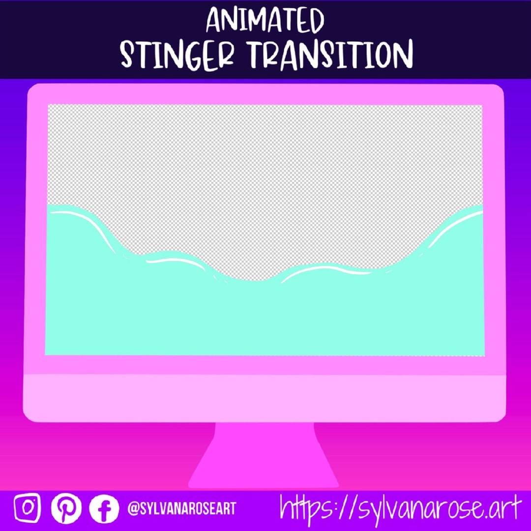 Twitch Transition, Stinger Transition, Turquoise Obs Transition ...