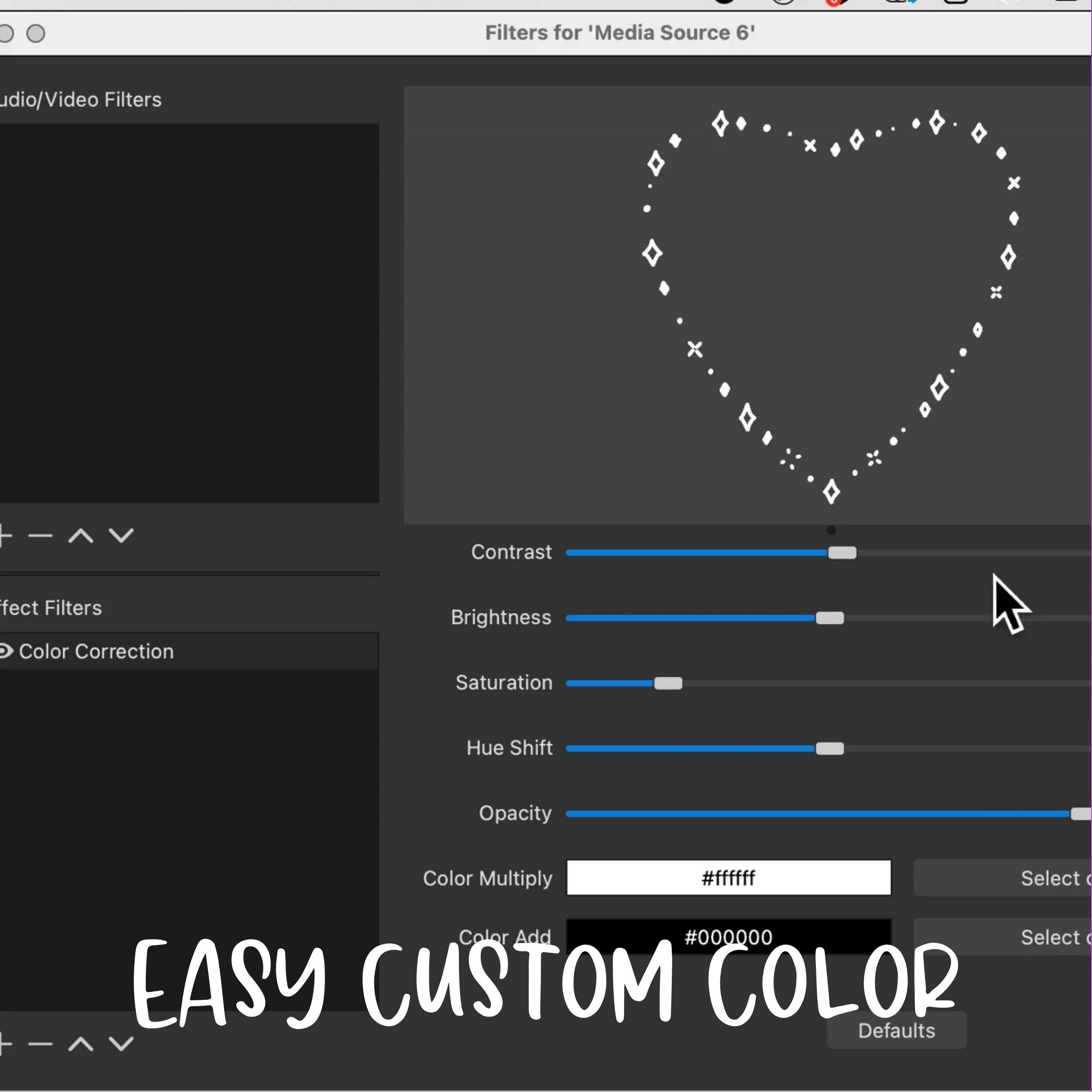 Webcam Overlay Blinking Hearts Animated Frame for Streaming in 4x3 ...
