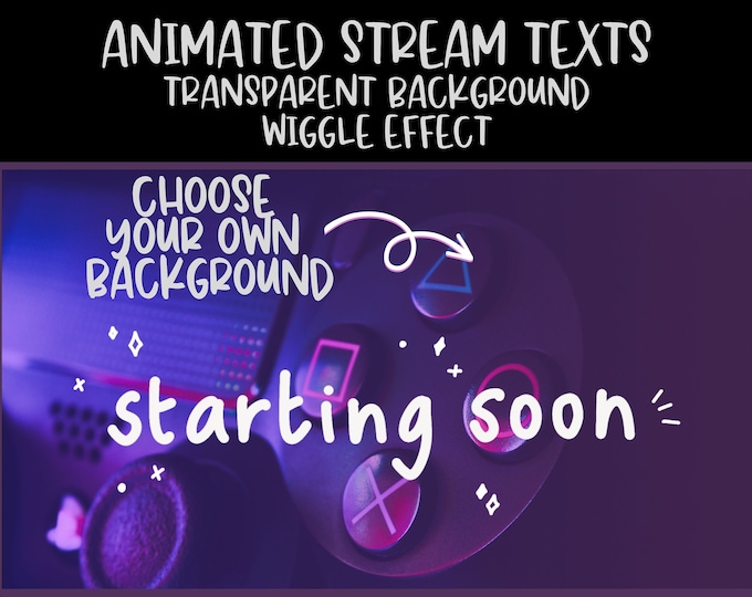 4 X Animated Twitch Screens / Twitch Streamer / Simple Overlay ...