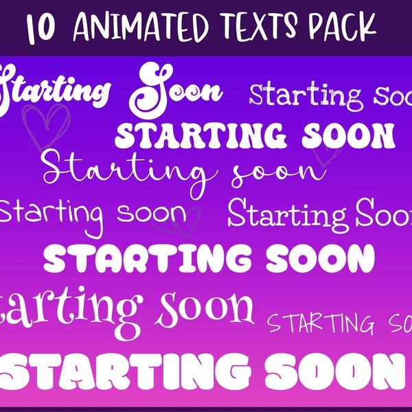 Stream Starting Soon - Etsy