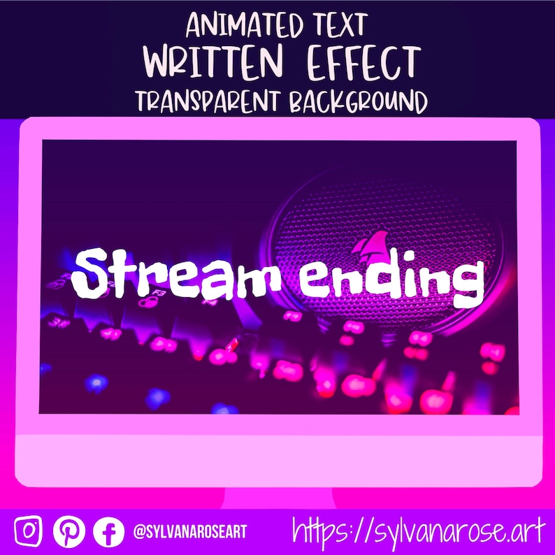 Animated Stream Screen Text - "starting Soon" - "be Right Back ...