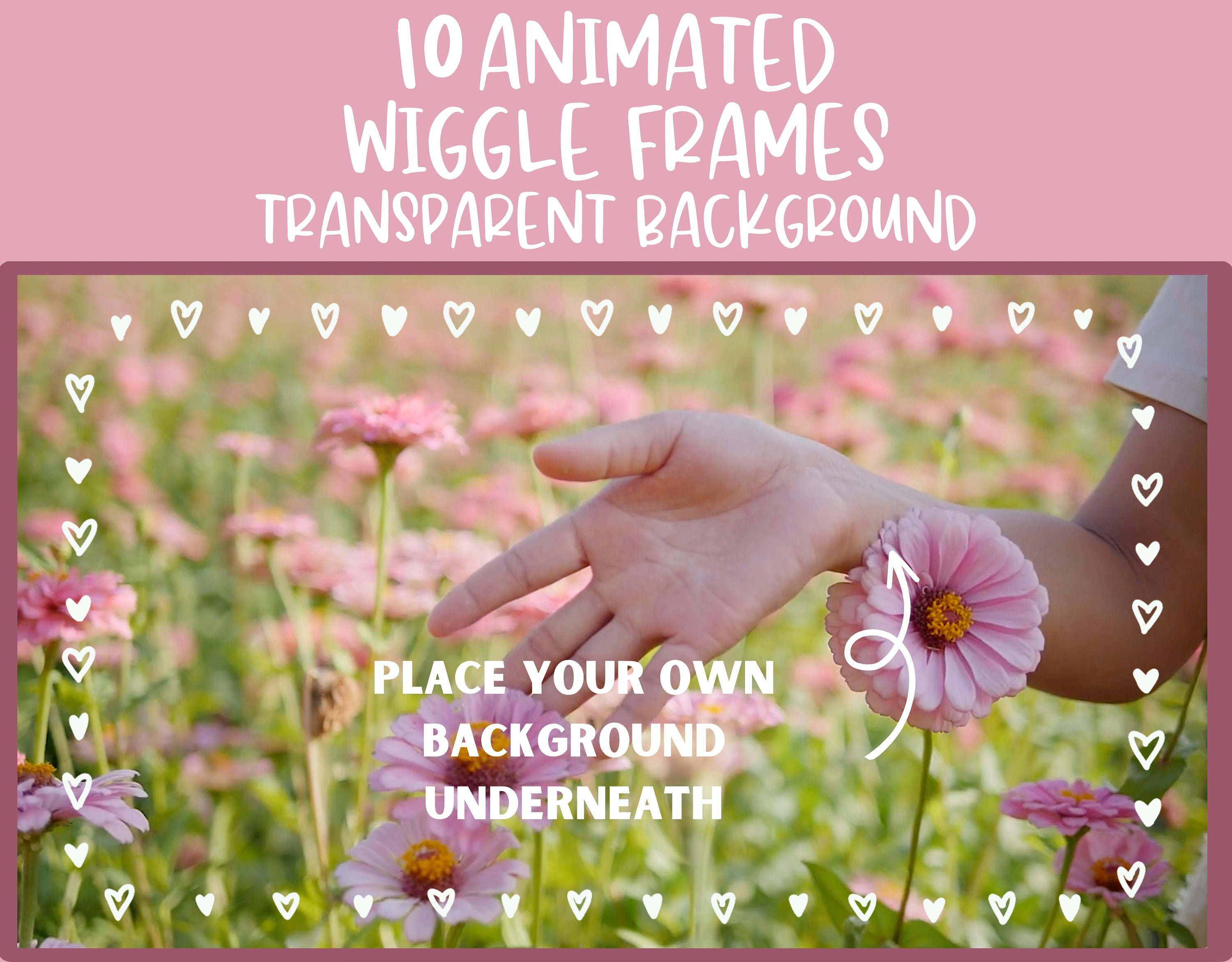 10 Animated Hand Drawn Wiggle Frames Transparent Background for Youtube ...