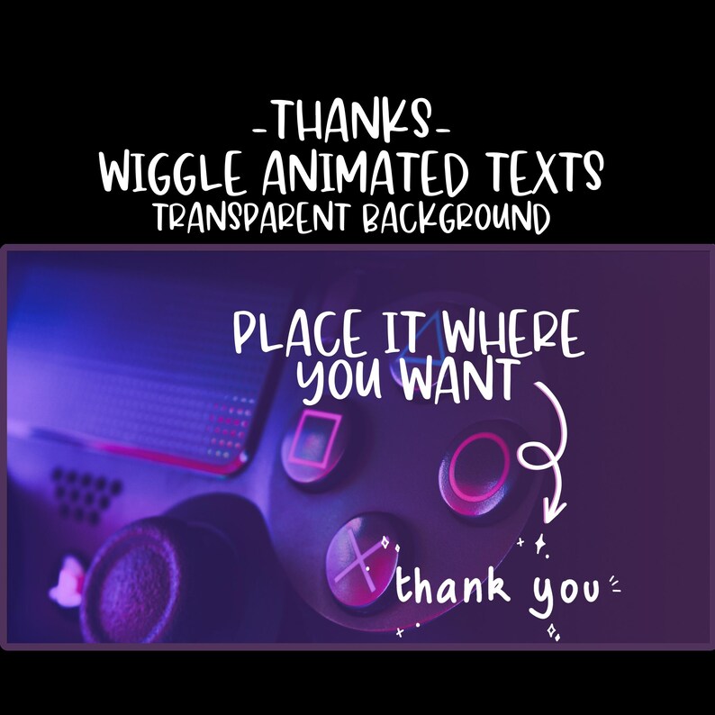 Animated Hand Drawn Wiggle Starry Stream Screen Thanks Texts With ...