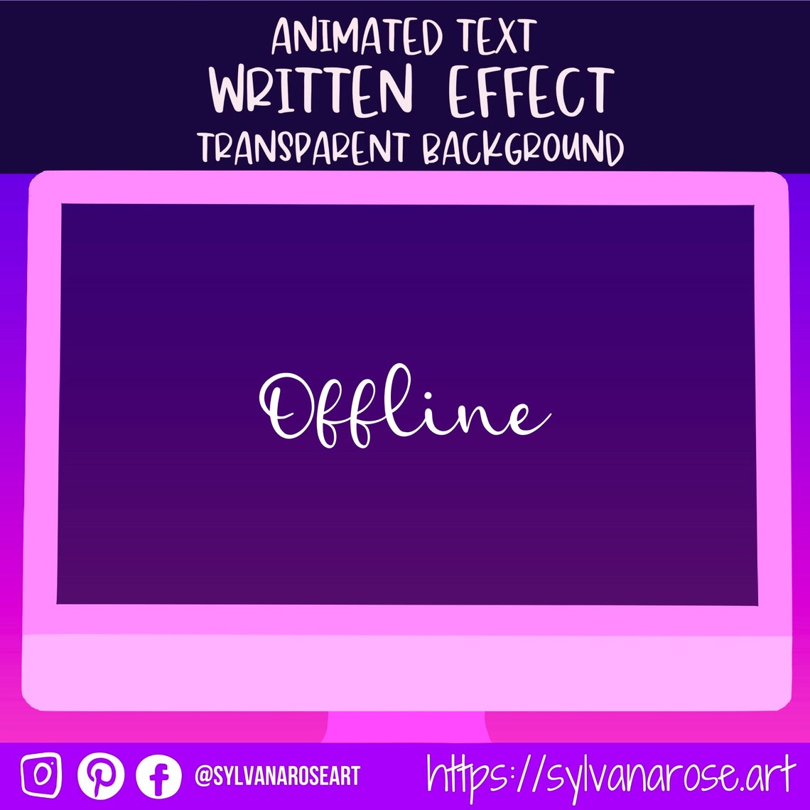 Animated Stream Screen Text - "starting Soon" - "be Right Back ...