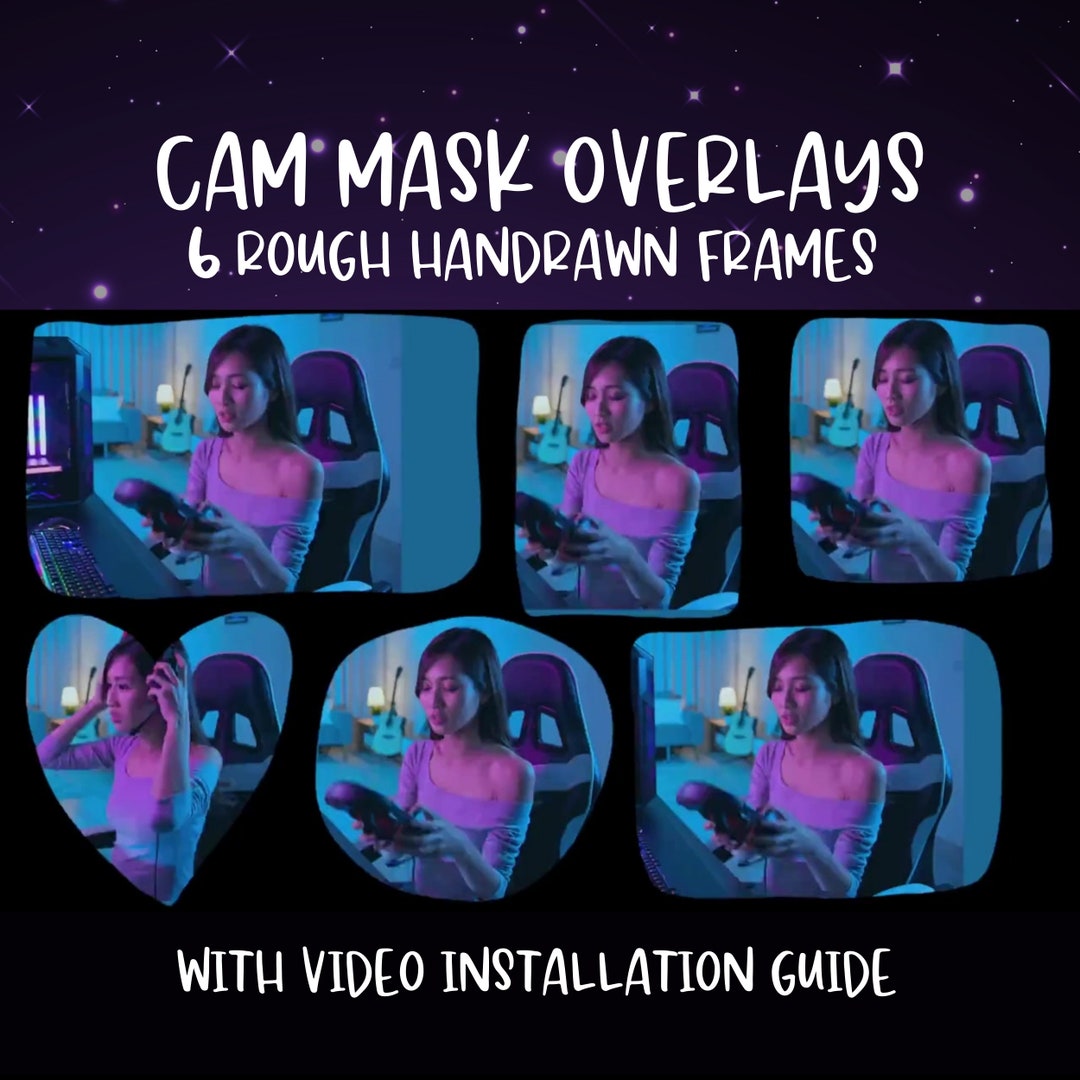 6 Static Webcam Frame Shapes for Twitch and Streaming Using OBS and ...