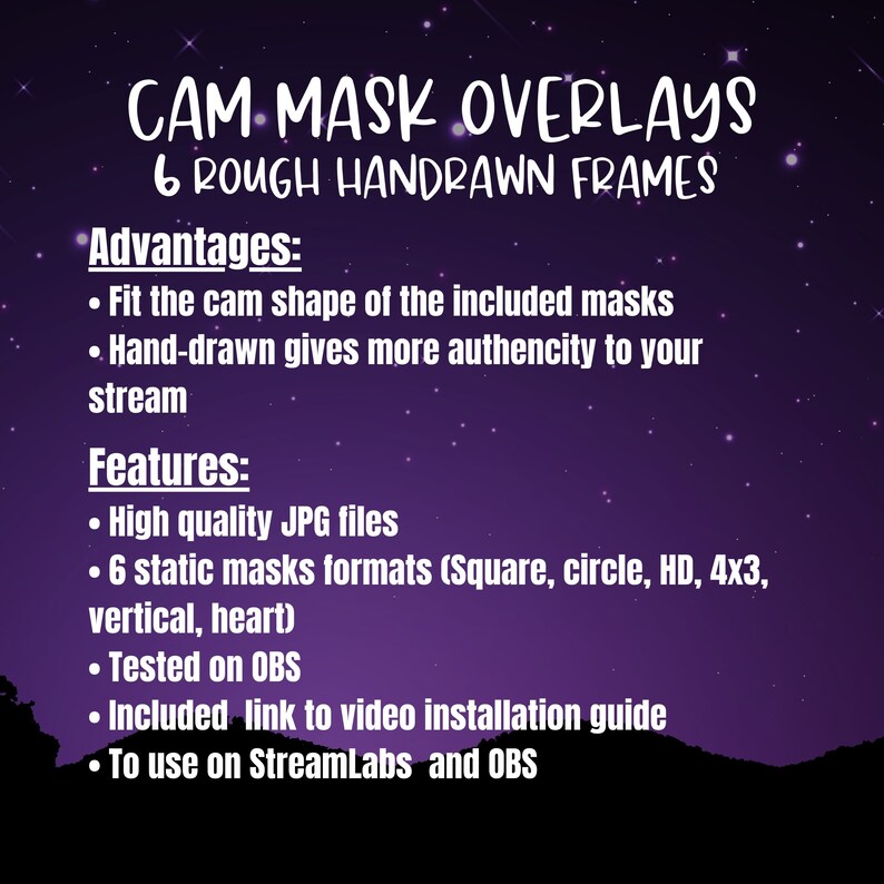 6 Static Webcam Frame Shapes for Twitch and Streaming Using OBS and ...