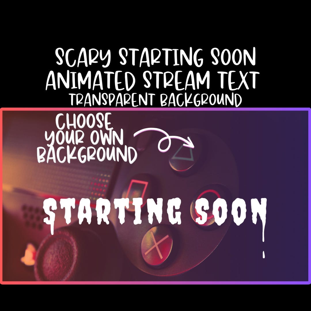 Animated Hand Drawn Wiggle Stream Screen Text Starting Soon for ...