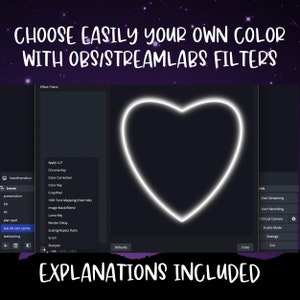 6 Static Neon Blur Webcam Overlays Customizable Colors for OBS and ...