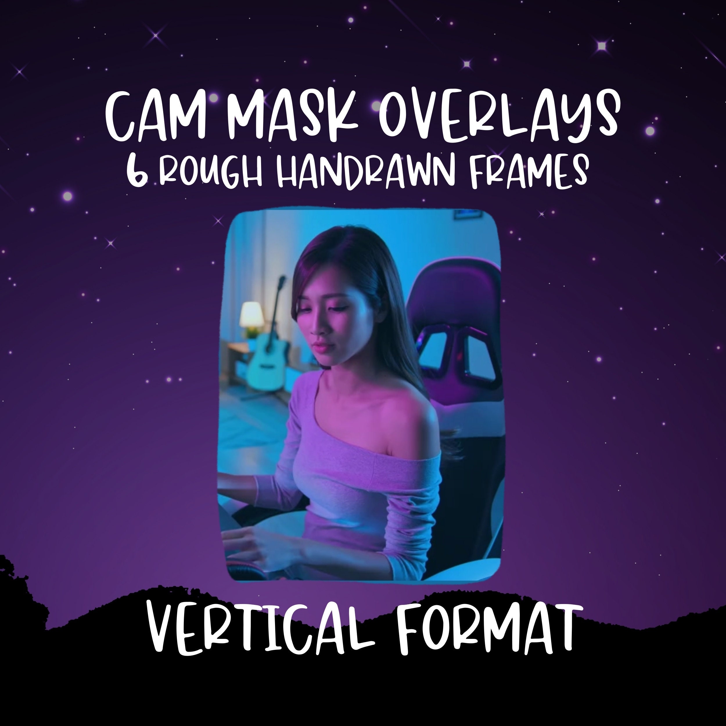 6 Static Webcam Frame Shapes for Twitch and Streaming Using OBS and ...