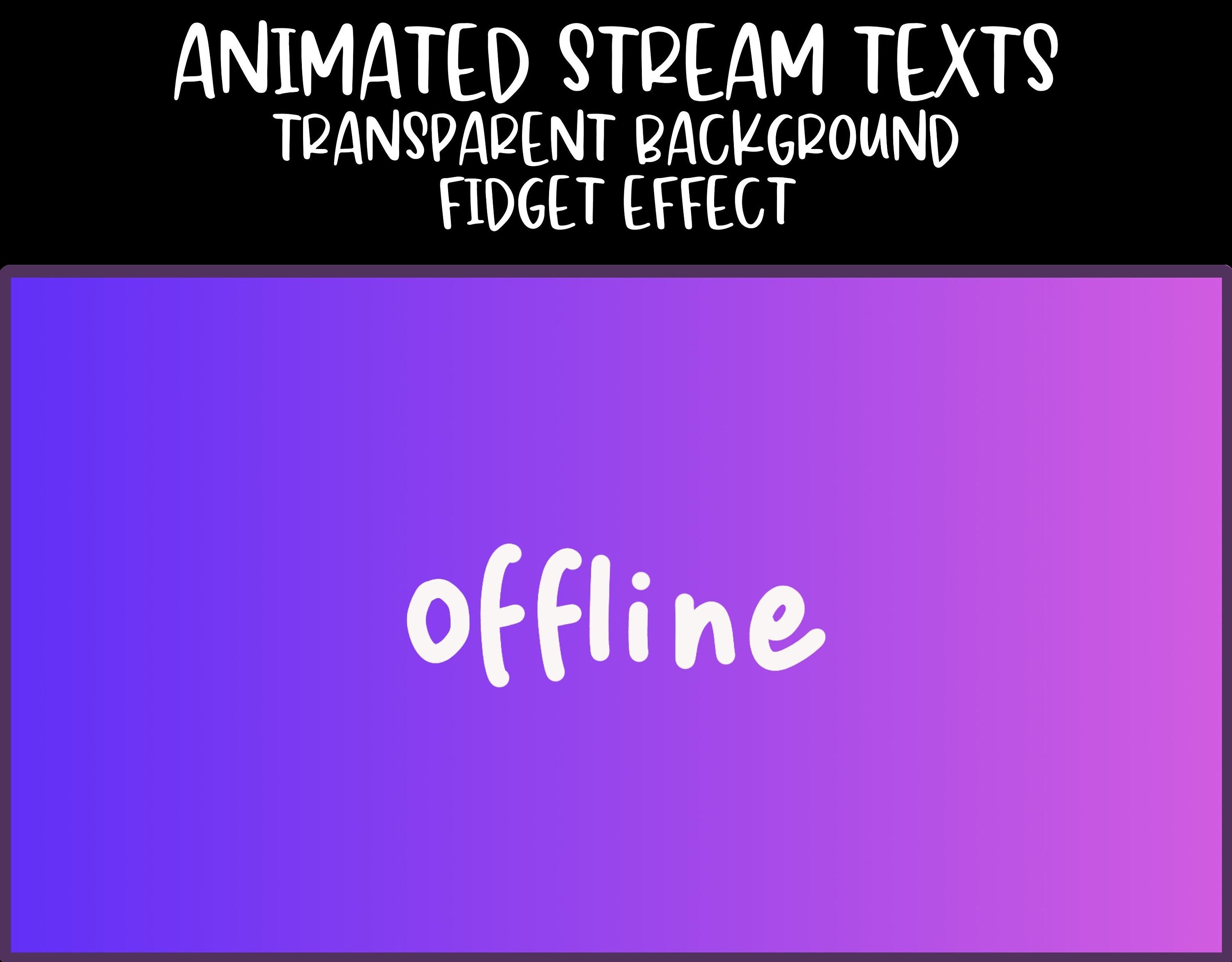 Animated Hand Drawn Wiggle Stream Screen Texts Starting Soon, Be Right ...