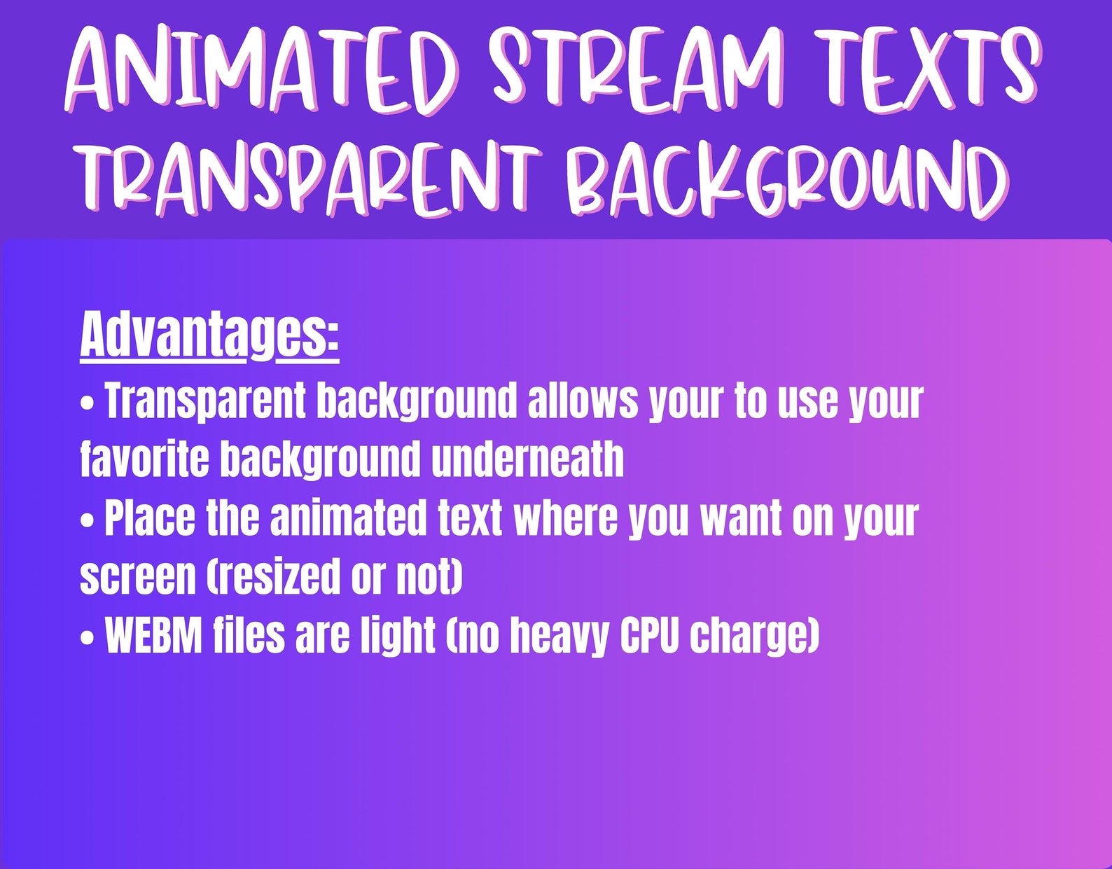 Animated Stream Screen Texts Starting Soon, Be Right Back, Stream ...