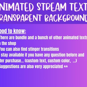 Animated Stream Screen Texts Starting Soon, Be Right Back, Stream ...