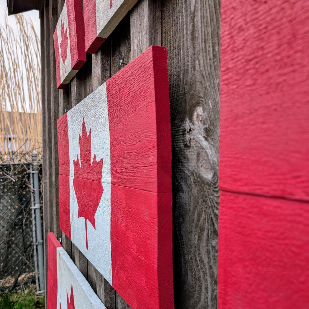 Canada Flag Wooden, Wooden Canadian Flag, Gifts for Proud Canadians ...