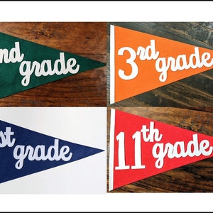 Back to School Pennant, 1st Grade Pennant, 1st Day of School, Felt ...