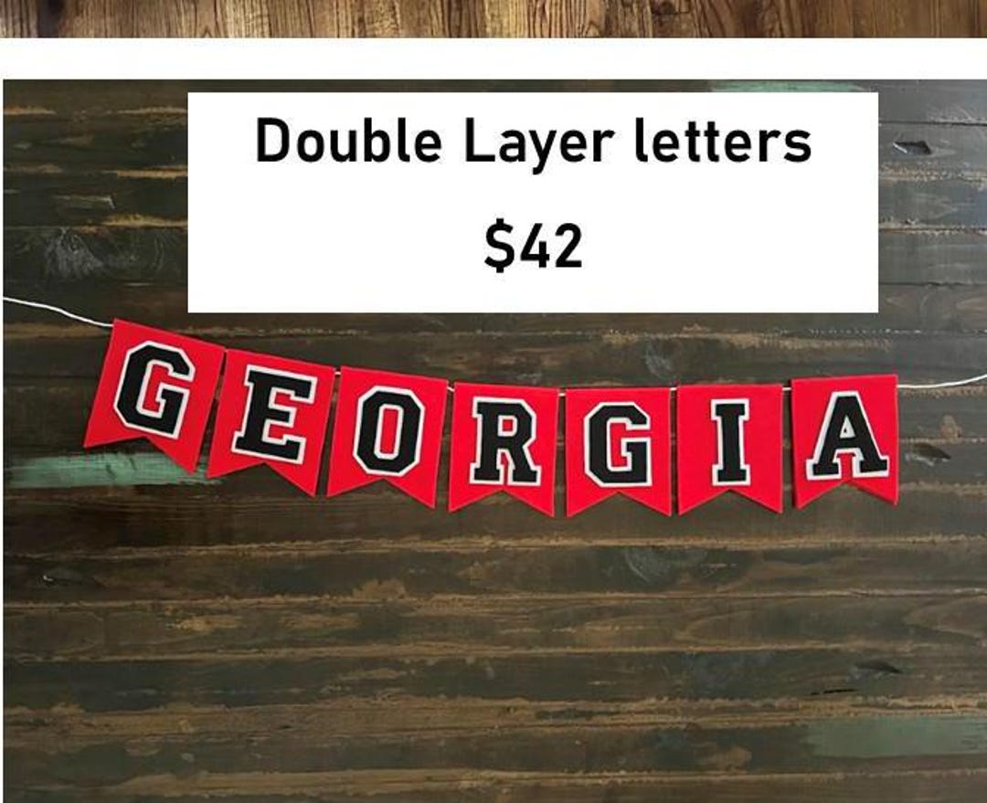 Georgia Bound Banner, Alabama, Oklahoma Custom Felt Banner, Graduation ...