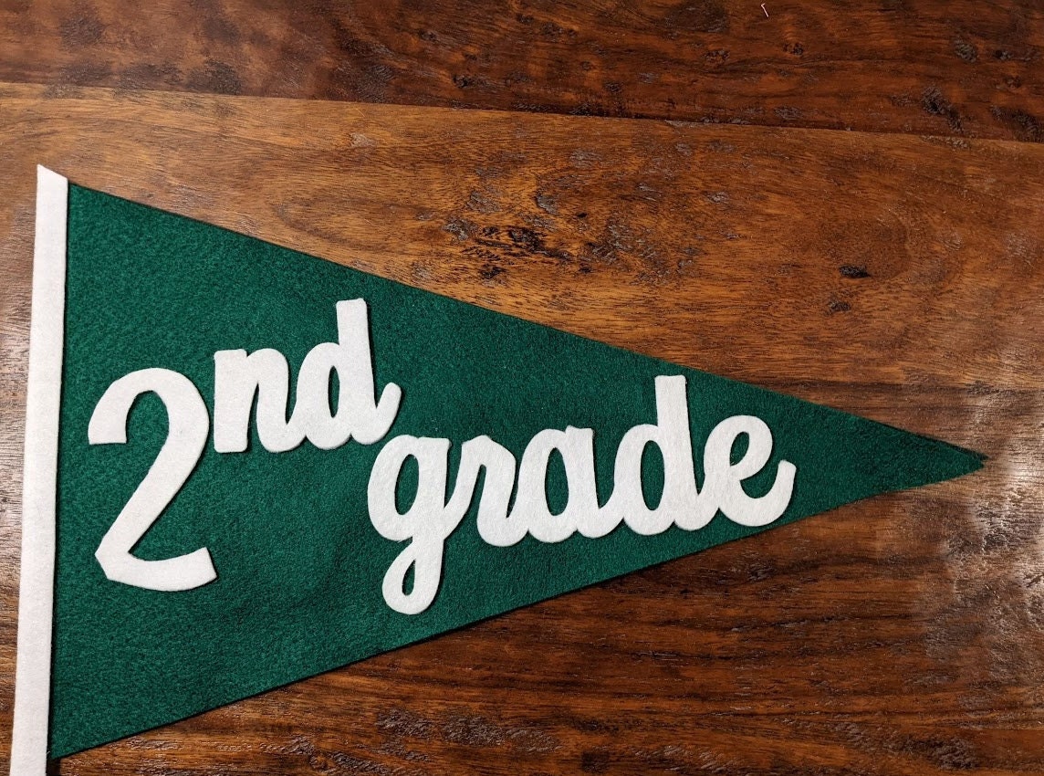 Back to School Pennant 1st Grade Pennant 1st Day of School - Etsy
