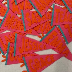 Personalized Name, Custom Dorm Room Pennant, Roommate, Dorm Decor ...