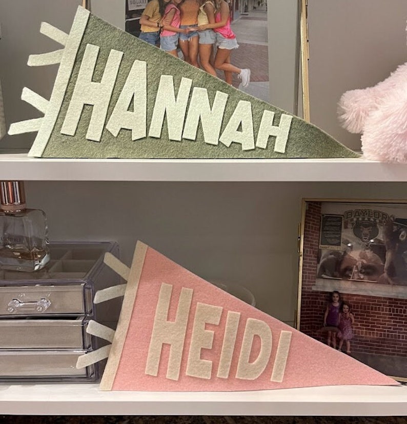 Personalized Name, Custom Dorm Room Pennant, Roommate, Dorm Decor ...