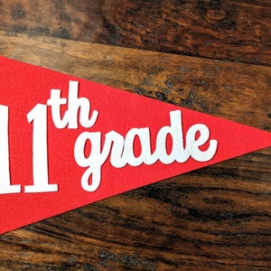 Back to School Pennant 1st Grade Pennant 1st Day of School - Etsy