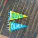 Personalized Name, Custom Dorm Room Pennant, Roommate, Dorm Decor ...
