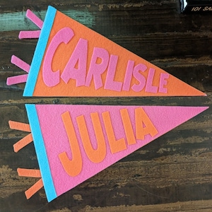 Personalized Name, Custom Dorm Room Pennant, Roommate, Dorm Decor ...