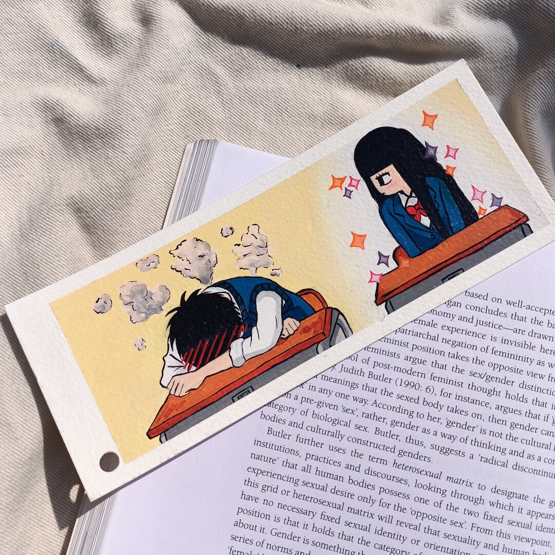Anime Bookmark Handpainted Bookmark Anime Lovers Gift Book - Etsy