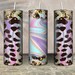 Rainbow Leopard Print Bleach Stain Add Your Text Wrap Custom - Etsy
