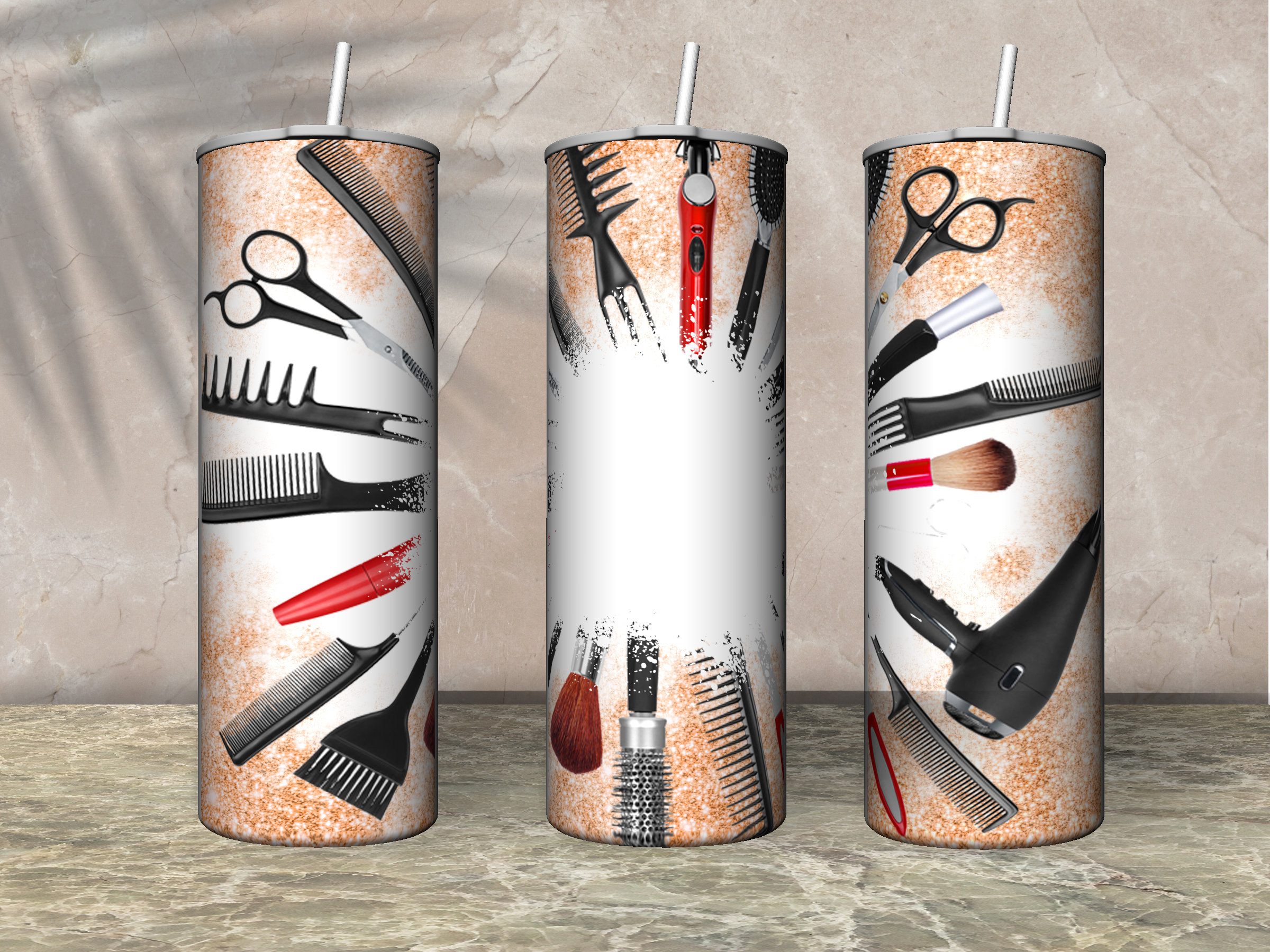 Hair Stylist Tumbler Design Add Your Name or Text Tumbler Wrap Hair ...