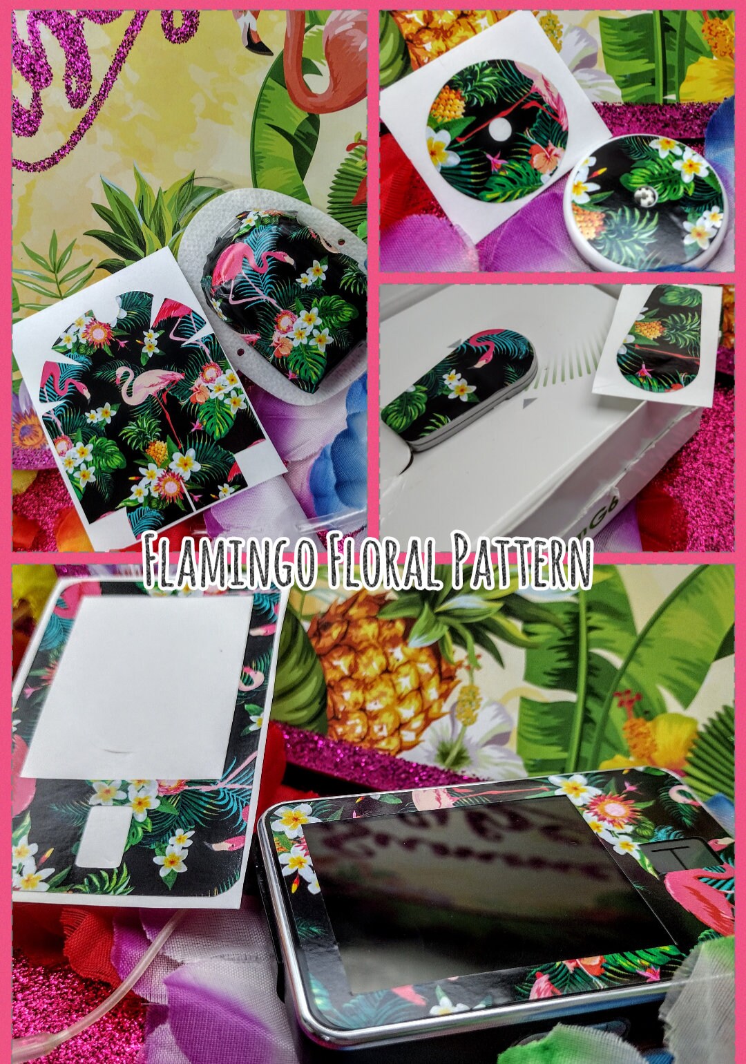 Flamingo Floral Patch Patterns - Etsy