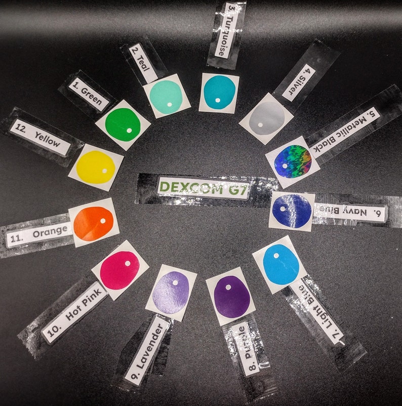 Solid Dexcom G7 Patch Colors - Etsy