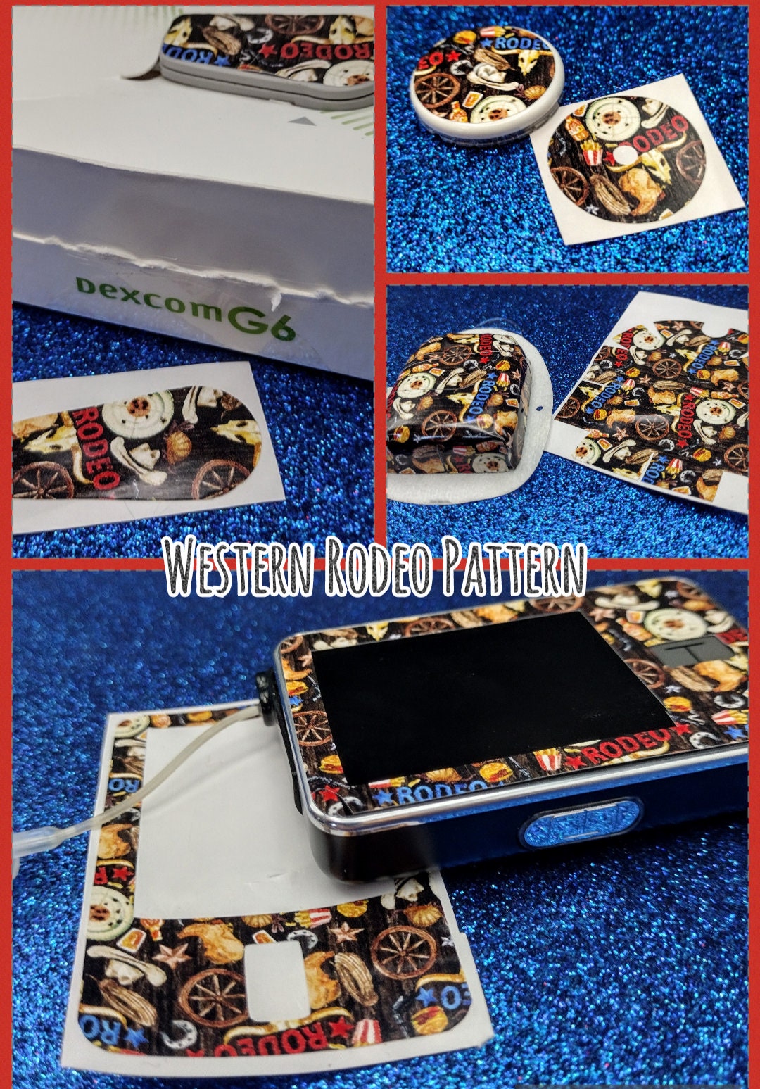 Western Rodeo Patch Pattern - Etsy