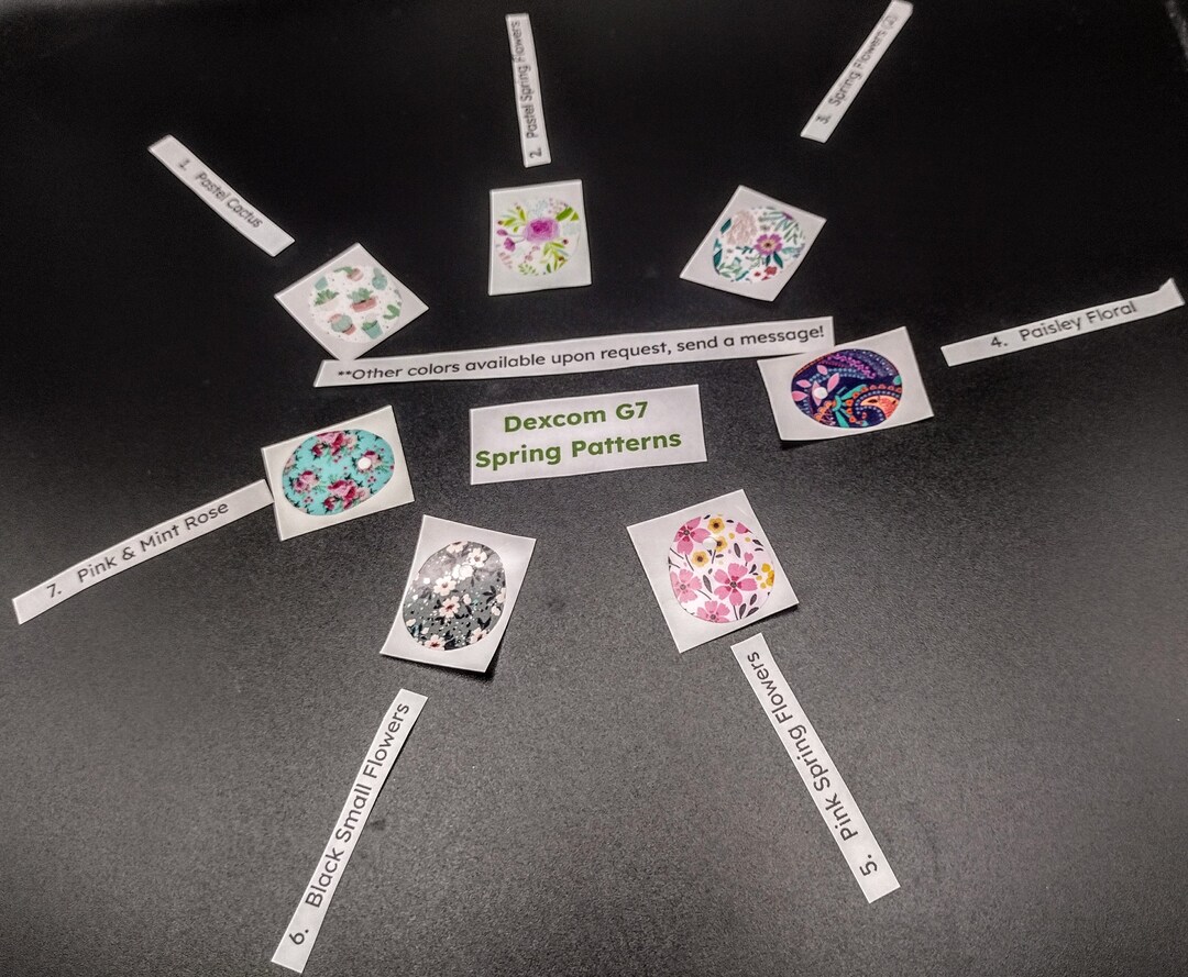 Dexcom G7 Spring Pattern Patches - Etsy